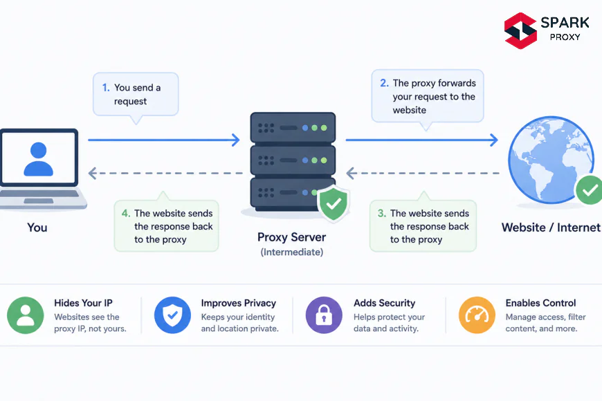 What Is a Proxy Server? Types, Protocols & Use Cases (2026) - SparkProxy